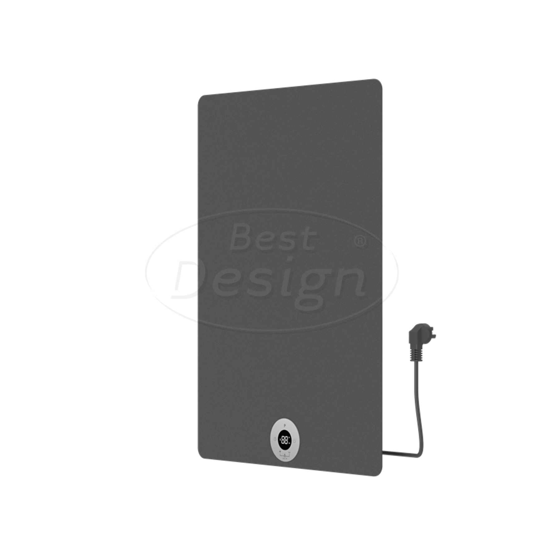 "Brenner-Concrete" Elektrische radiator Beton-Grijs 300W 700x500mm ...