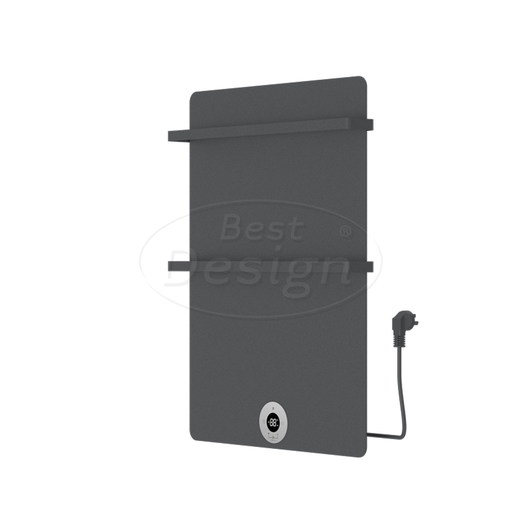 "Brenner-Concrete" Elektrische radiator Beton-Grijs 300W 700x500mm ...