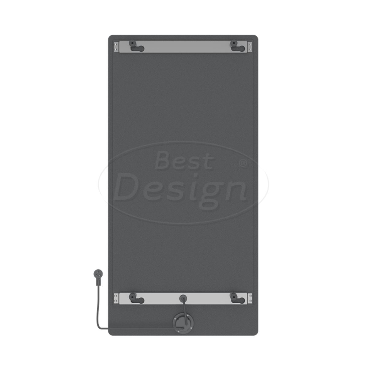 "Brenner-Concrete" Elektrische radiator Beton-Grijs 750W 1200x600mm ...